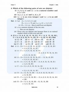 NCERT Solutions for Class 11 Maths Chapter 1 – Sets – MathonGo