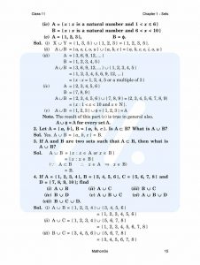 NCERT Solutions for Class 11 Maths Chapter 1 – Sets – MathonGo