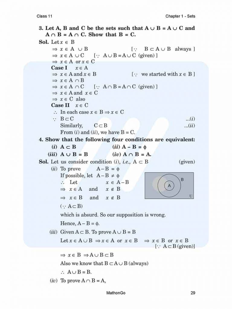 NCERT Solutions for Class 11 Maths Chapter 1 Miscellaneous – MathonGo