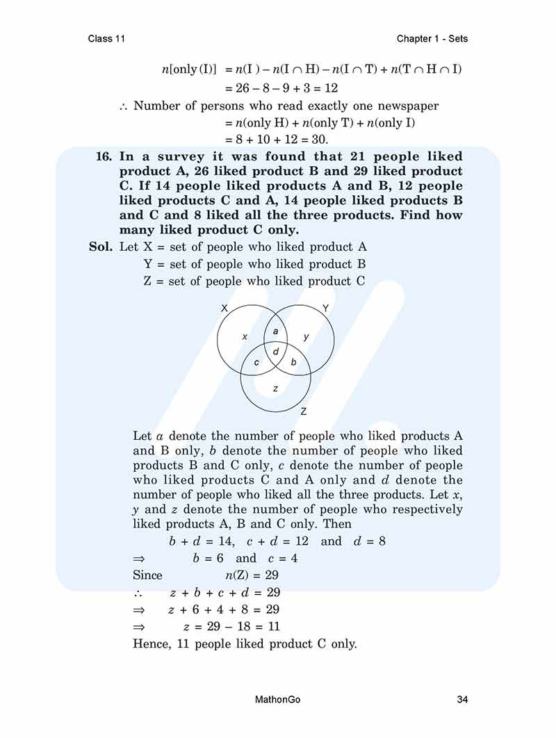 NCERT Solutions for Class 11 Maths Chapter 1 Miscellaneous – MathonGo