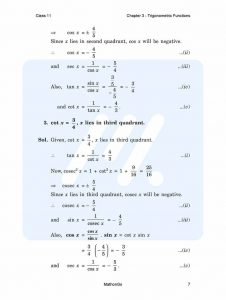 NCERT Solutions for Class 11 Maths Chapter 3 – Trigonometric Functions ...