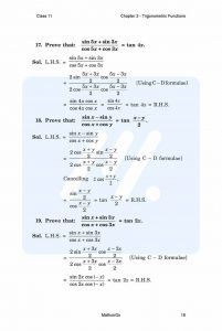 NCERT Solutions for Class 11 Maths Chapter 3 – Trigonometric Functions ...