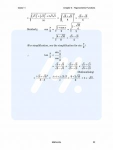 NCERT Solutions for Class 11 Maths Chapter 3 – Trigonometric Functions ...