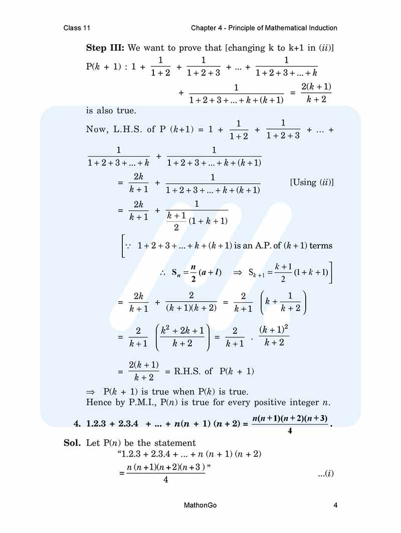 NCERT Solutions for Class 11 Maths Chapter 4 – Principle of ...