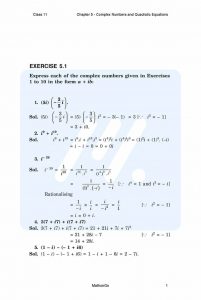 NCERT Solutions for Class 11 Maths Chapter 5 Exercise 5.1 – MathonGo