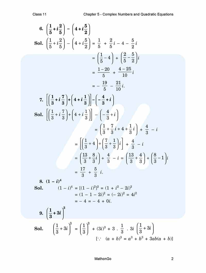 NCERT Solutions for Class 11 Maths Chapter 5 Exercise 5.1 – MathonGo