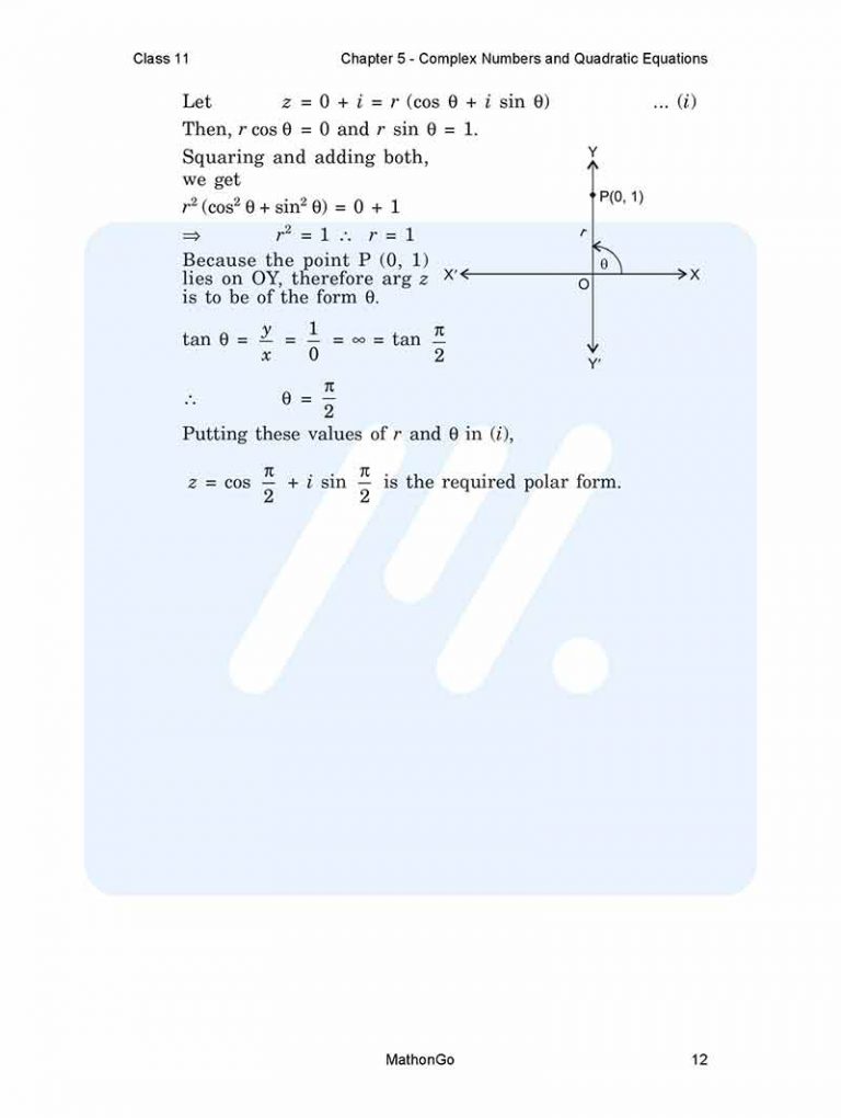 NCERT Solutions for Class 11 Maths Chapter 5 – Complex Numbers and ...