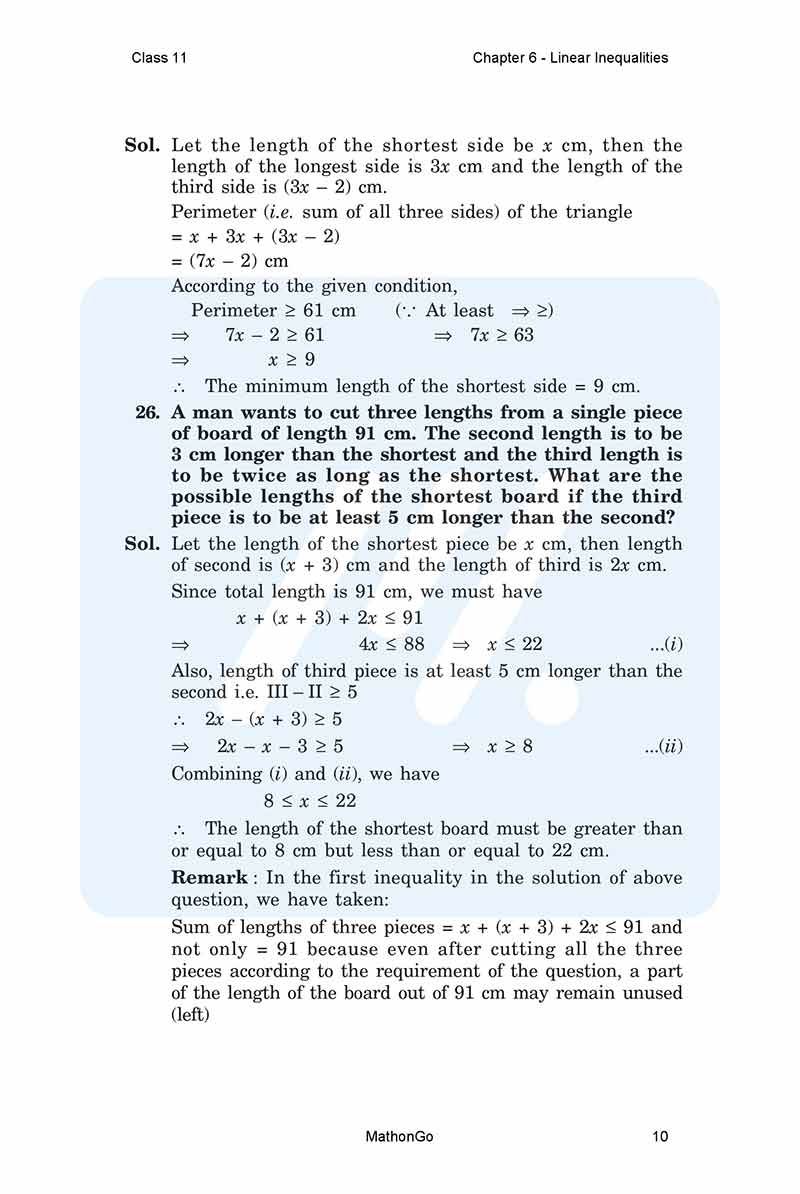 NCERT Solutions for Class 11 Maths Chapter 6 Exercise 6.1 – MathonGo