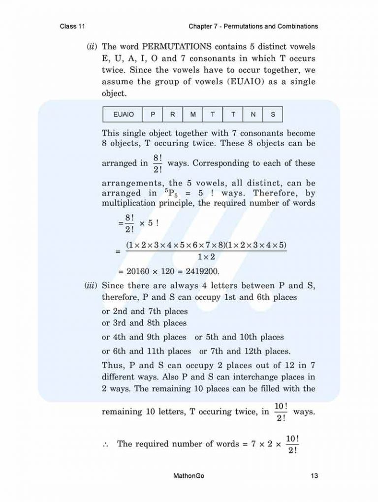 NCERT Solutions for Class 11 Maths Chapter 7 Exercise 7.3 – MathonGo