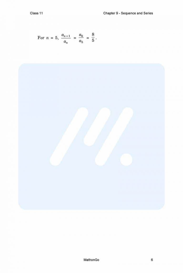 NCERT Solutions for Class 11 Maths Chapter 9 Exercise 9.1 – MathonGo