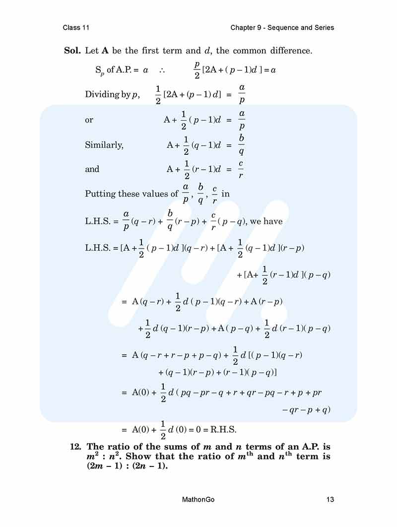 NCERT Solutions for Class 11 Maths Chapter 9 Exercise 9.2 – MathonGo