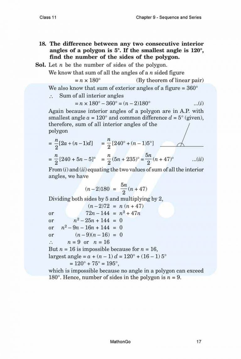 NCERT Solutions for Class 11 Maths Chapter 9 Exercise 9.2 – MathonGo