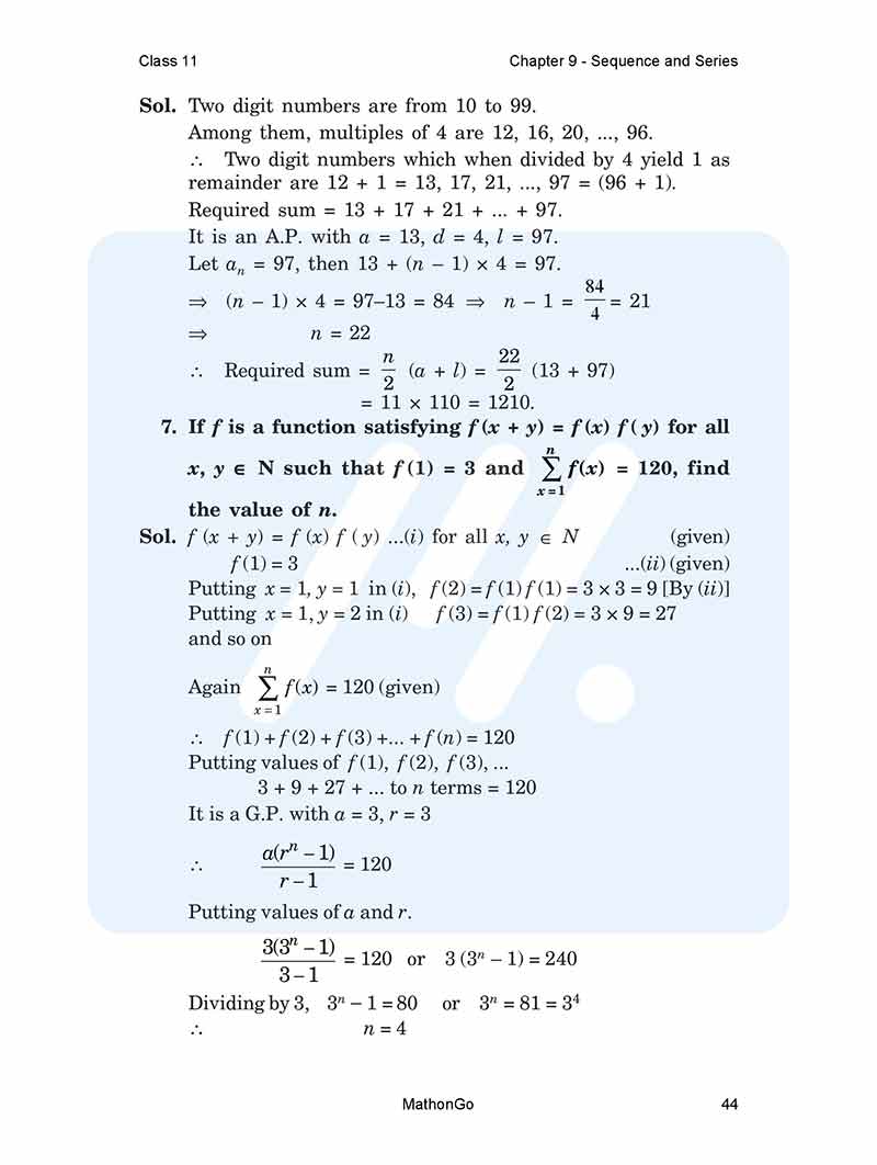 Ncert Solutions For Class 11 Maths Chapter 9 Miscellaneous Mathongo 3105