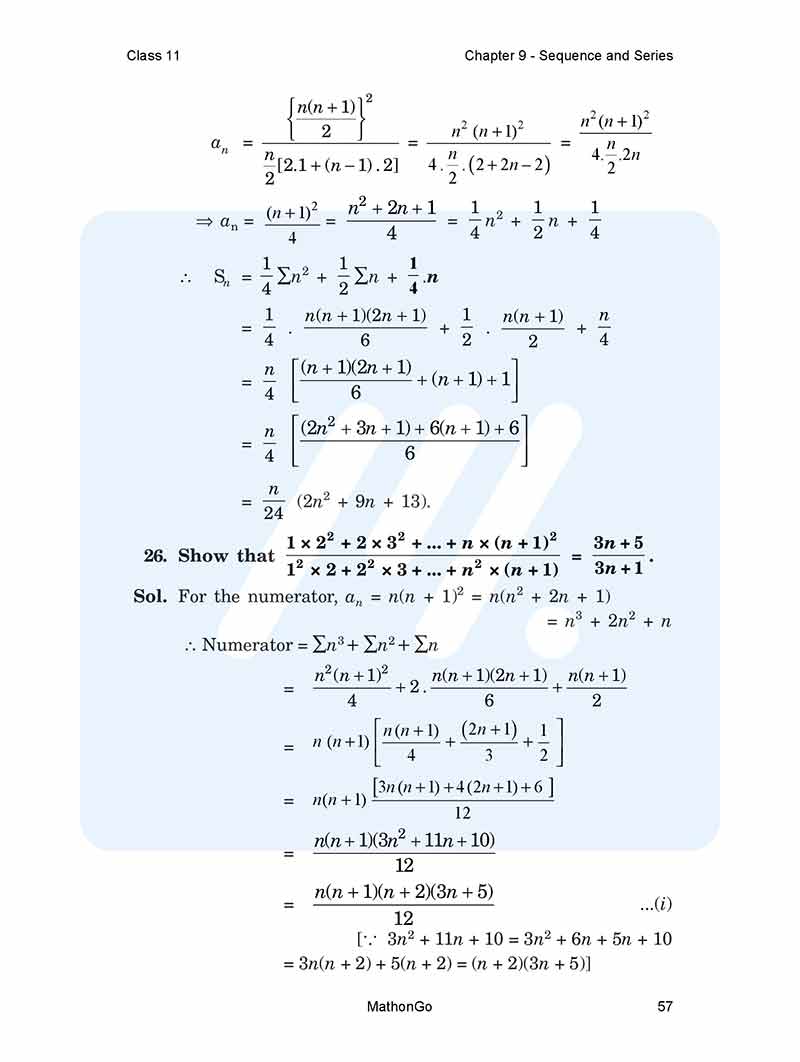 NCERT Solutions for Class 11 Maths Chapter 9 Miscellaneous – MathonGo