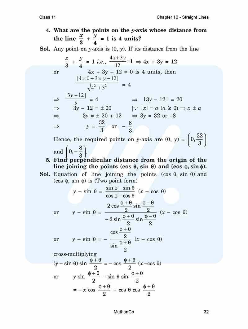 NCERT Solutions for Class 11 Maths Chapter 10 Miscellaneous – MathonGo