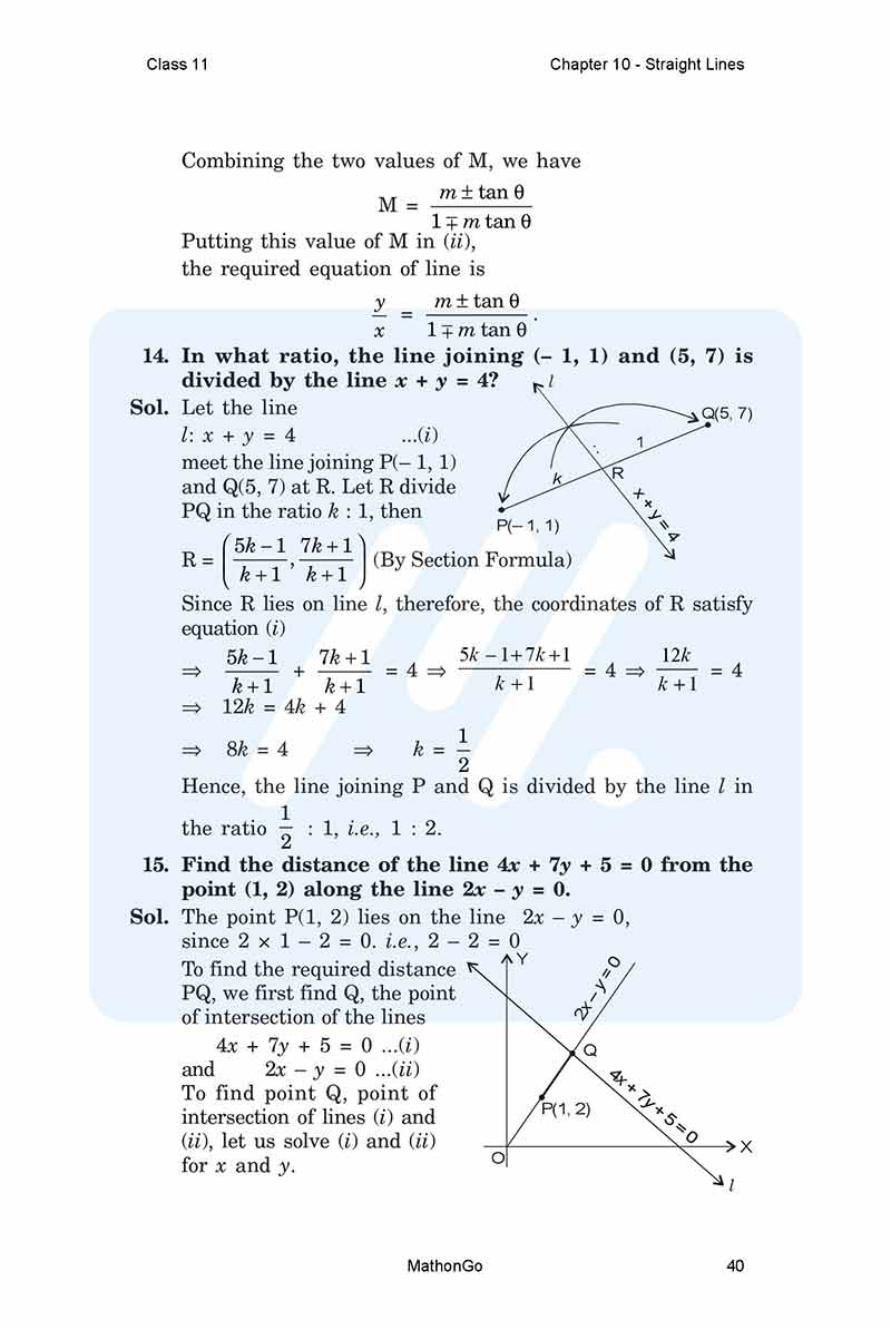 NCERT Solutions for Class 11 Maths Chapter 10 Miscellaneous – MathonGo