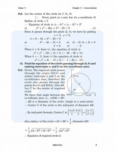 NCERT Solutions for Class 11 Maths Chapter 11 – Conic Sections – MathonGo