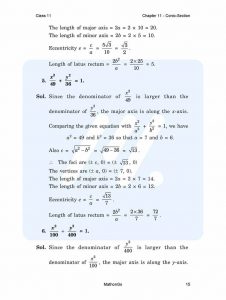 NCERT Solutions for Class 11 Maths Chapter 11 – Conic Sections – MathonGo