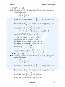 NCERT Solutions for Class 11 Maths Chapter 11 – Conic Sections – MathonGo