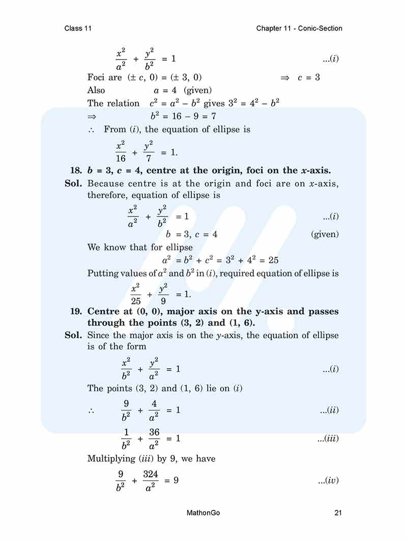 NCERT Solutions for Class 11 Maths Chapter 11 Exercise 11.3 – MathonGo