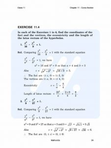 NCERT Solutions for Class 11 Maths Chapter 11 – Conic Sections – MathonGo