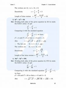 NCERT Solutions for Class 11 Maths Chapter 11 – Conic Sections – MathonGo