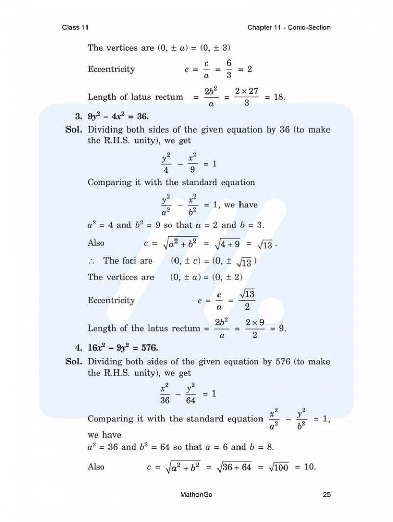 NCERT Solutions for Class 11 Maths Chapter 11 Exercise 11.4 – MathonGo