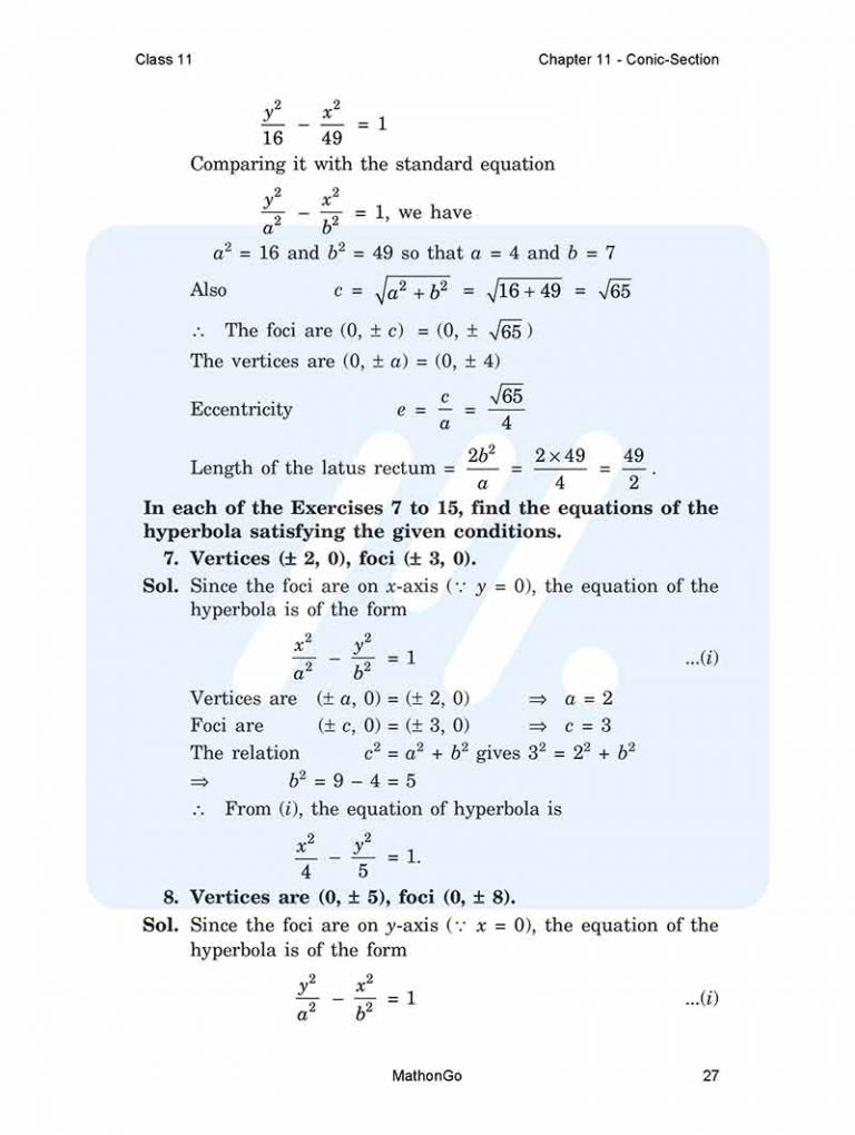 NCERT Solutions For Class 11 Maths Chapter 11 Exercise 11 4 MathonGo NCERT Solutions For Class 11 Maths Chapter 11 Exercise 11 4 MathonGo