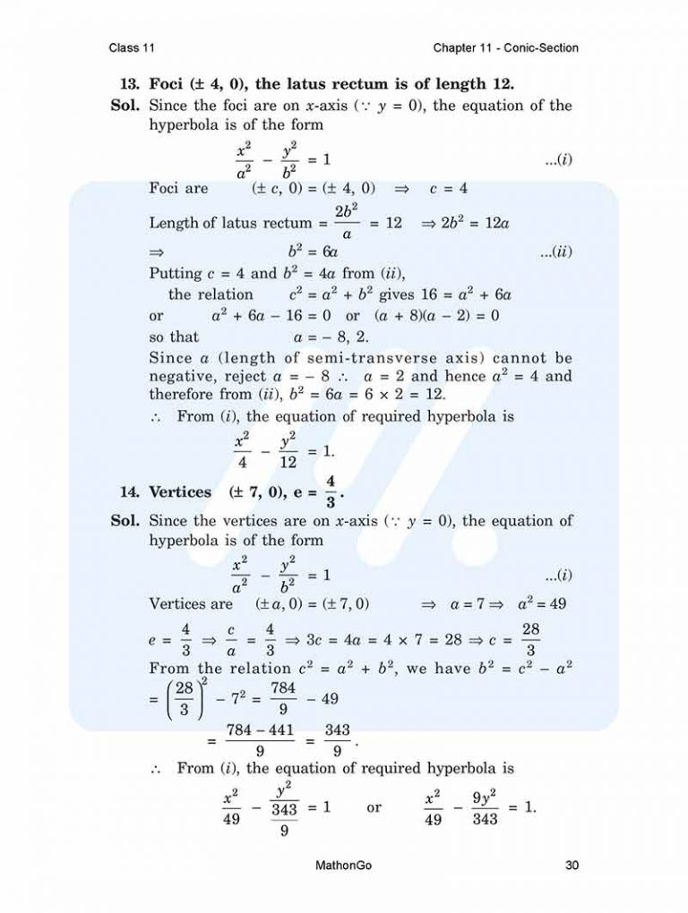 NCERT Solutions for Class 11 Maths Chapter 11 Exercise 11.4 – MathonGo