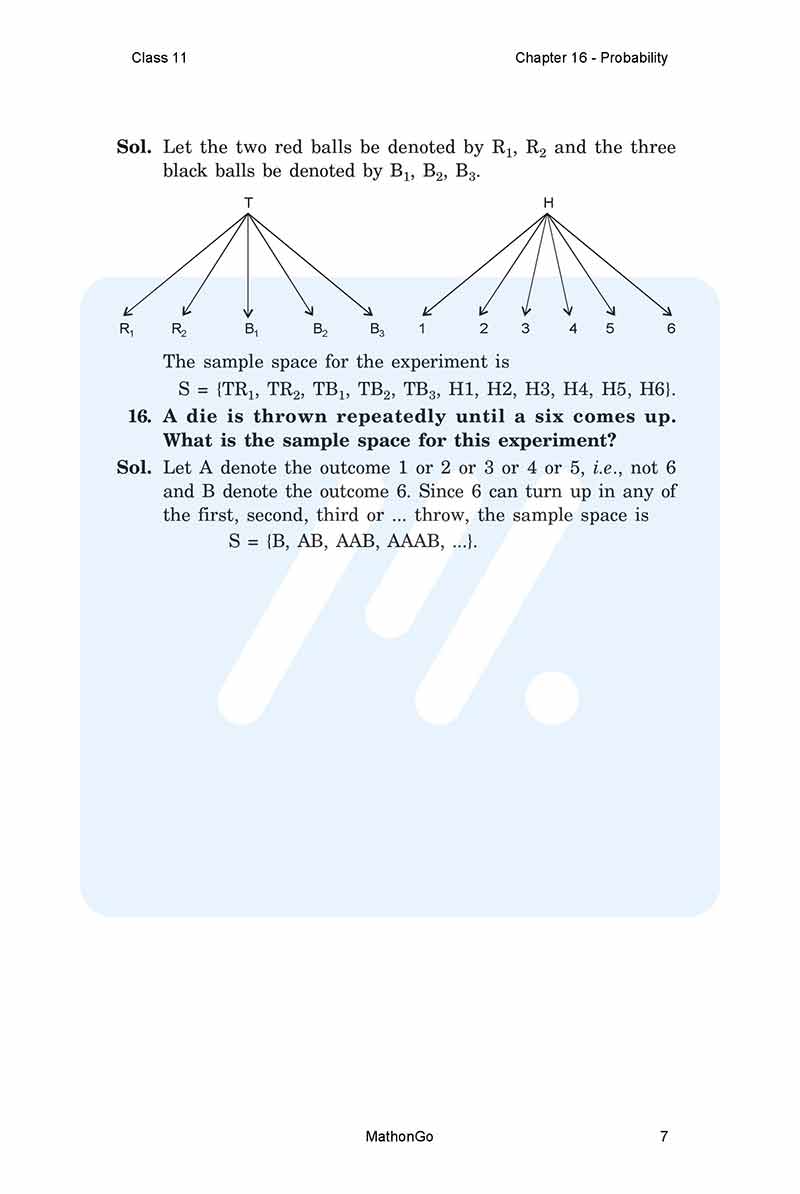 NCERT Solutions for Class 11 Maths Chapter 16 – Probability – MathonGo