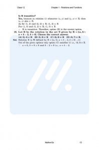 NCERT Solutions for Class 12 Maths Chapter 1 – Relations and Functions ...