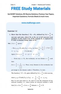NCERT Solutions for Class 12 Maths Chapter 1 – Relations and Functions ...