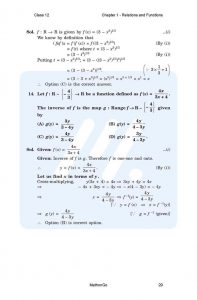 NCERT Solutions for Class 12 Maths Chapter 1 – Relations and Functions ...