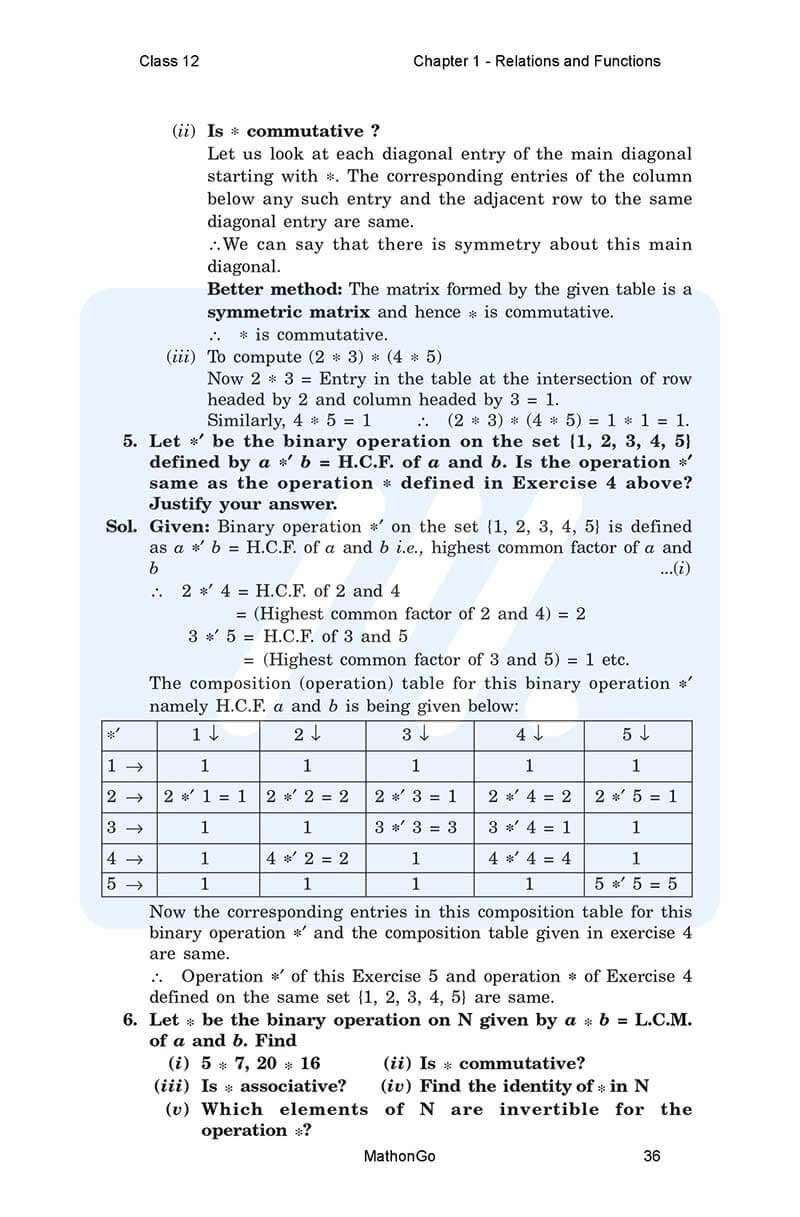 Ncert Solutions For Class 12 Maths Chapter 1 Exercise 1 4 Mathongo