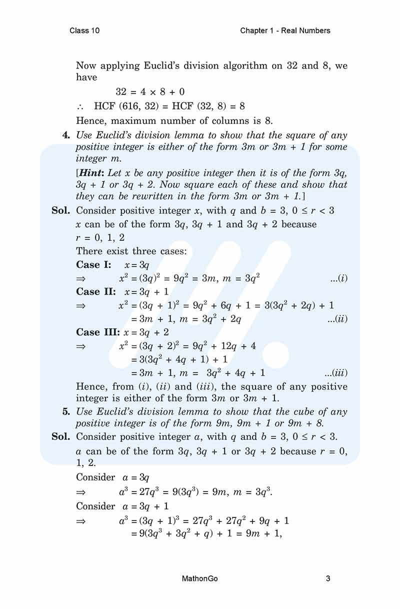 NCERT Solutions for Class 10 Maths Chapter 1 – Real Numbers – MathonGo
