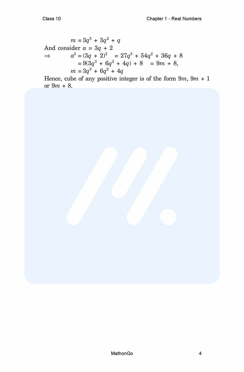NCERT Solutions for Class 10 Maths Chapter 1 – Real Numbers – MathonGo