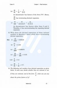 NCERT Solutions for Class 10 Maths Chapter 1 – Real Numbers – MathonGo