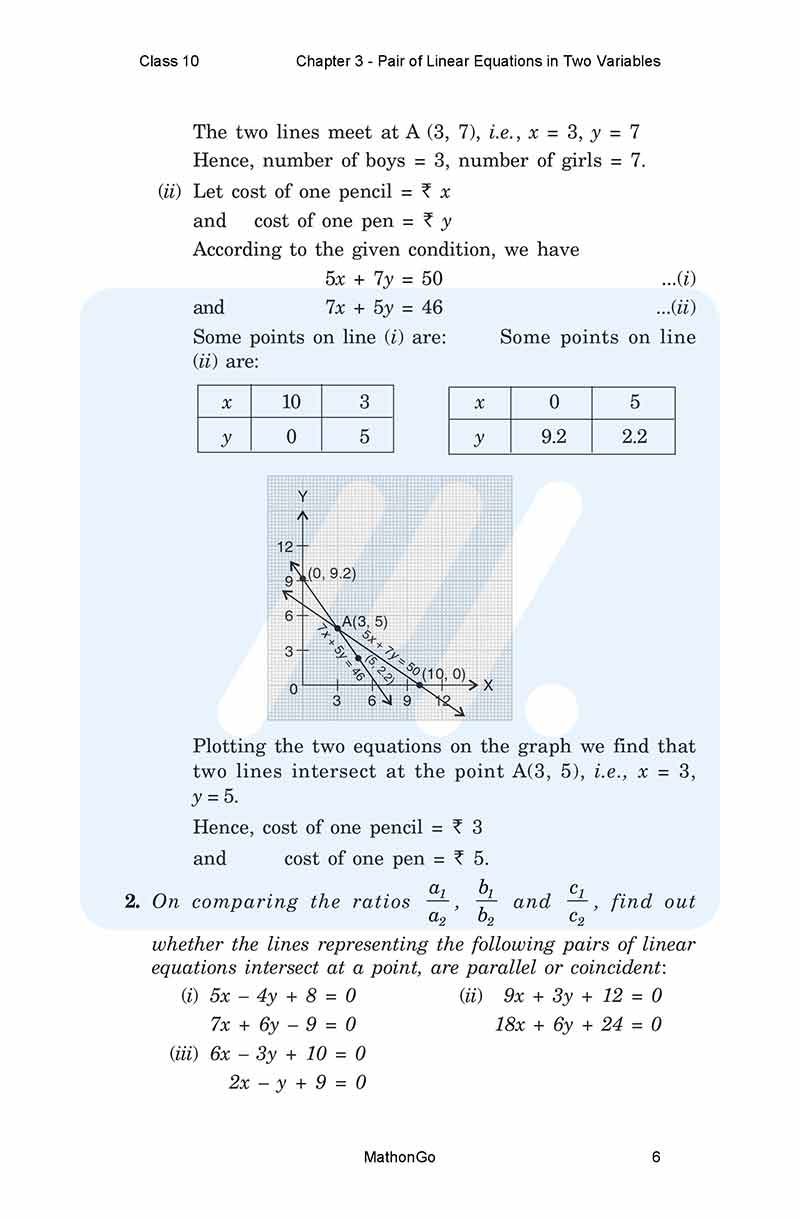 NCERT Solutions for Class 10 Maths Chapter 3 Exercise 3.2 – MathonGo
