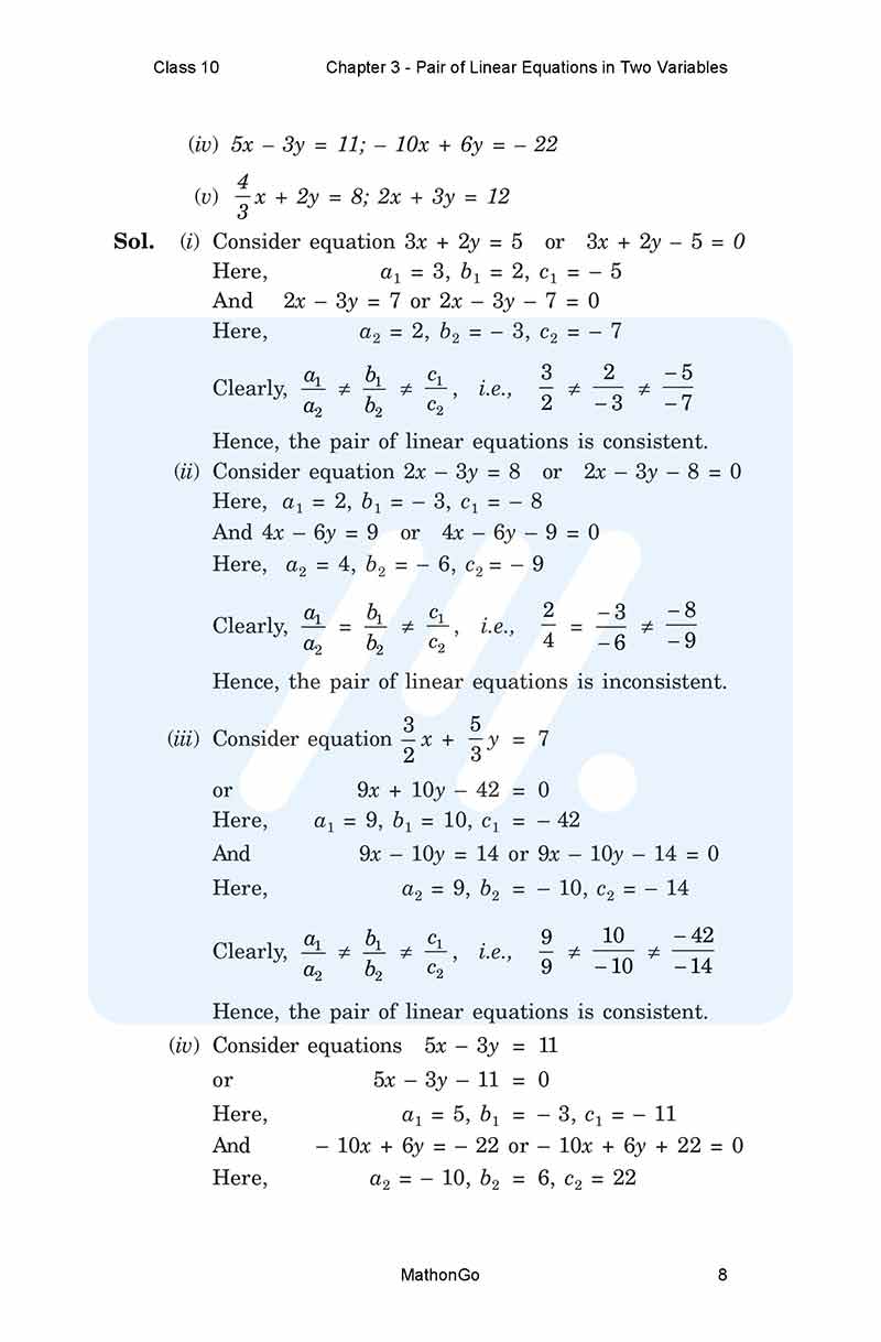 NCERT Solutions for Class 10 Maths Chapter 3 Exercise 3.2 – MathonGo