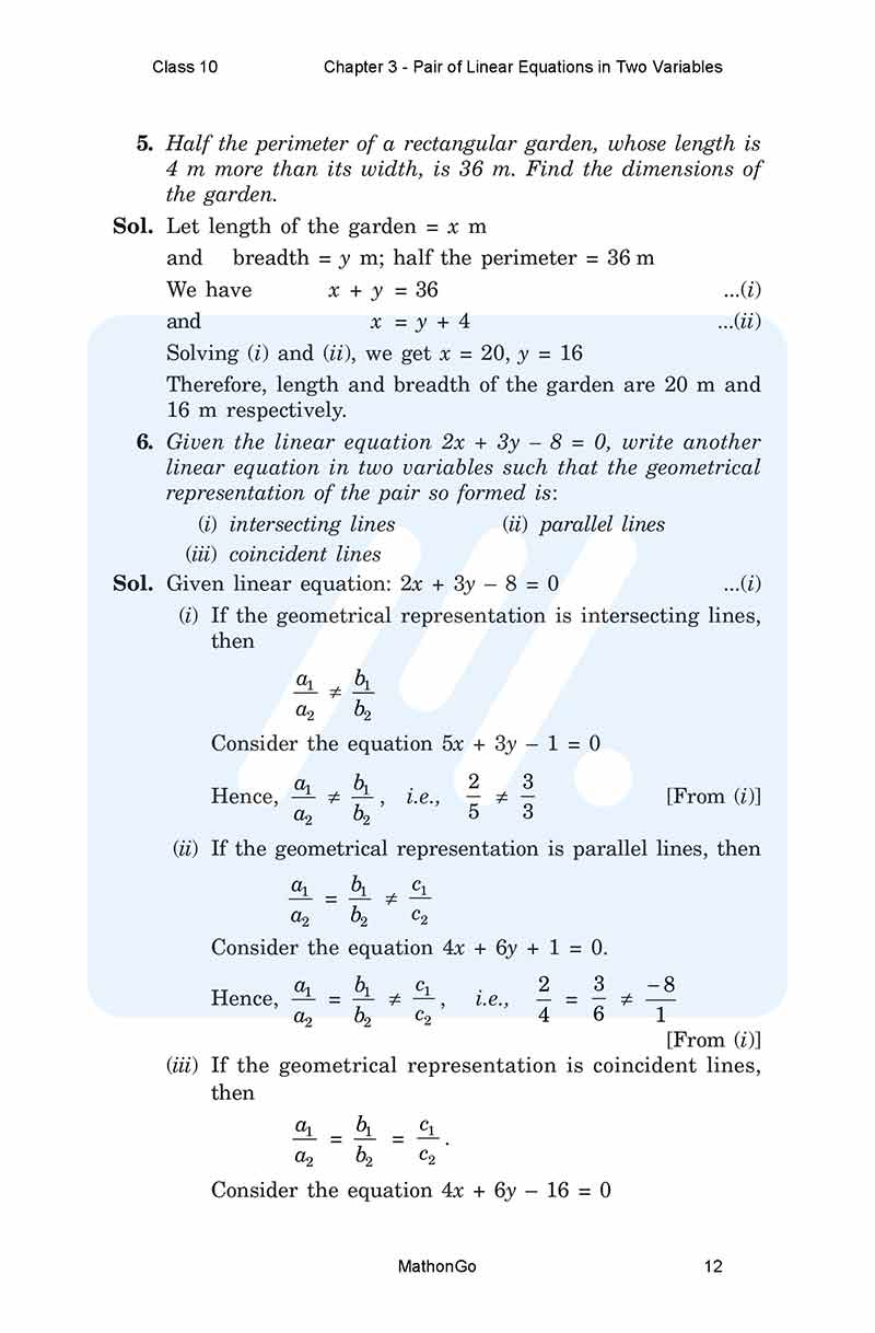 NCERT Solutions for Class 10 Maths Chapter 3 Exercise 3.2 – MathonGo