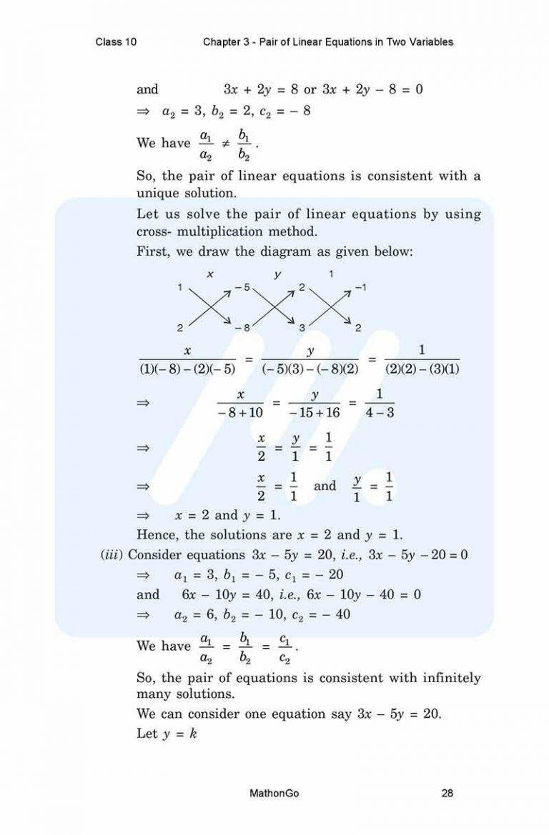 NCERT Solutions for Class 10 Maths Chapter 3 Exercise 3.5 – MathonGo