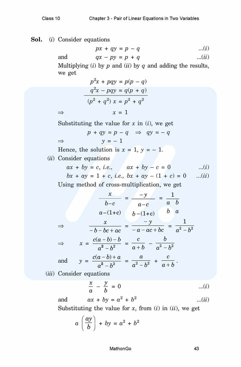 NCERT Solutions for Class 10 Maths Chapter 3 Exercise 3.6 – MathonGo