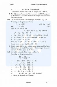 NCERT Solutions for Class 10 Maths Chapter 4 – Quadratic Equations ...