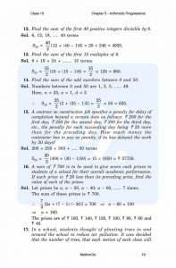 NCERT Solutions for Class 10 Maths Chapter 5 – Arithmetic Progressions ...