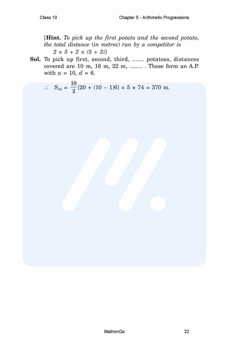 NCERT Solutions for Class 10 Maths Chapter 5 Exercise 5.3 – MathonGo