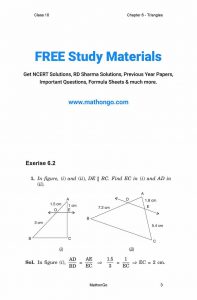 NCERT Solutions for Class 10 Maths Chapter 6 Exercise 6.2 – MathonGo