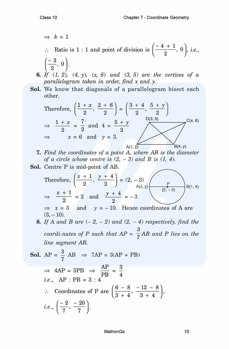 NCERT Solutions for Class 10 Maths Chapter 7 Exercise 7.2 – MathonGo