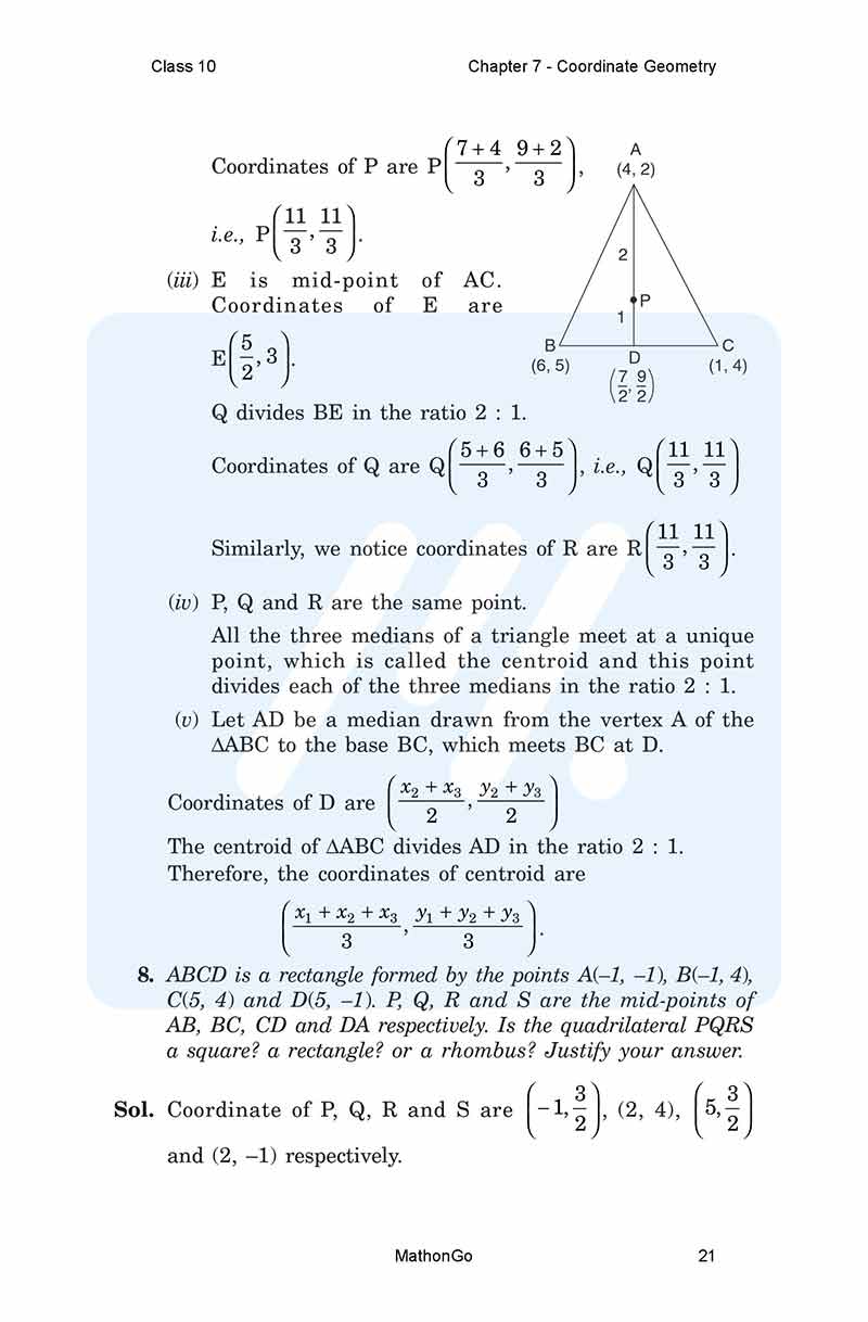 NCERT Solutions for Class 10 Maths Chapter 7 – Coordinate Geometry ...