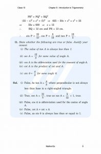 NCERT Solutions for Class 10 Maths Chapter 8 Exercise 8.1 – MathonGo
