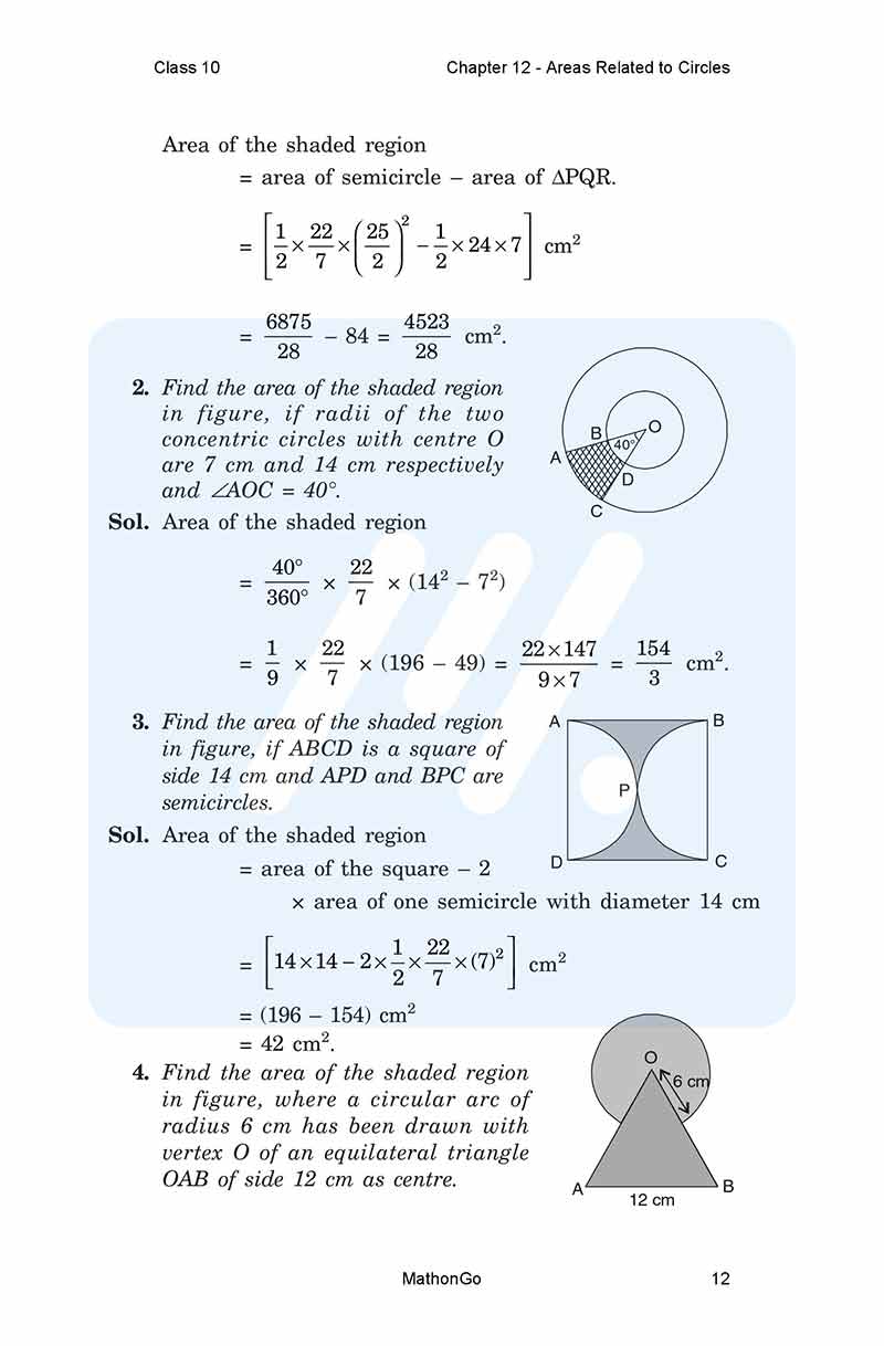 NCERT Solutions for Class 10 Maths Chapter 12 – Areas Related to ...